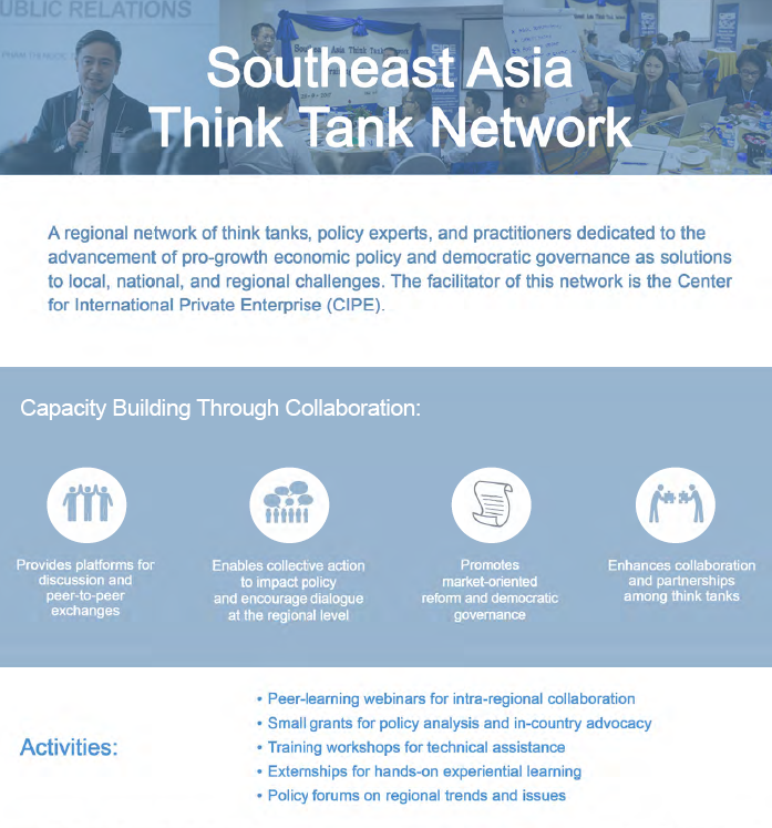 Asia Think Tanks Flyer - Center for International Private Enterprise