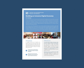 Flyer: Building an Inclusive Digital Economy - Center for International ...